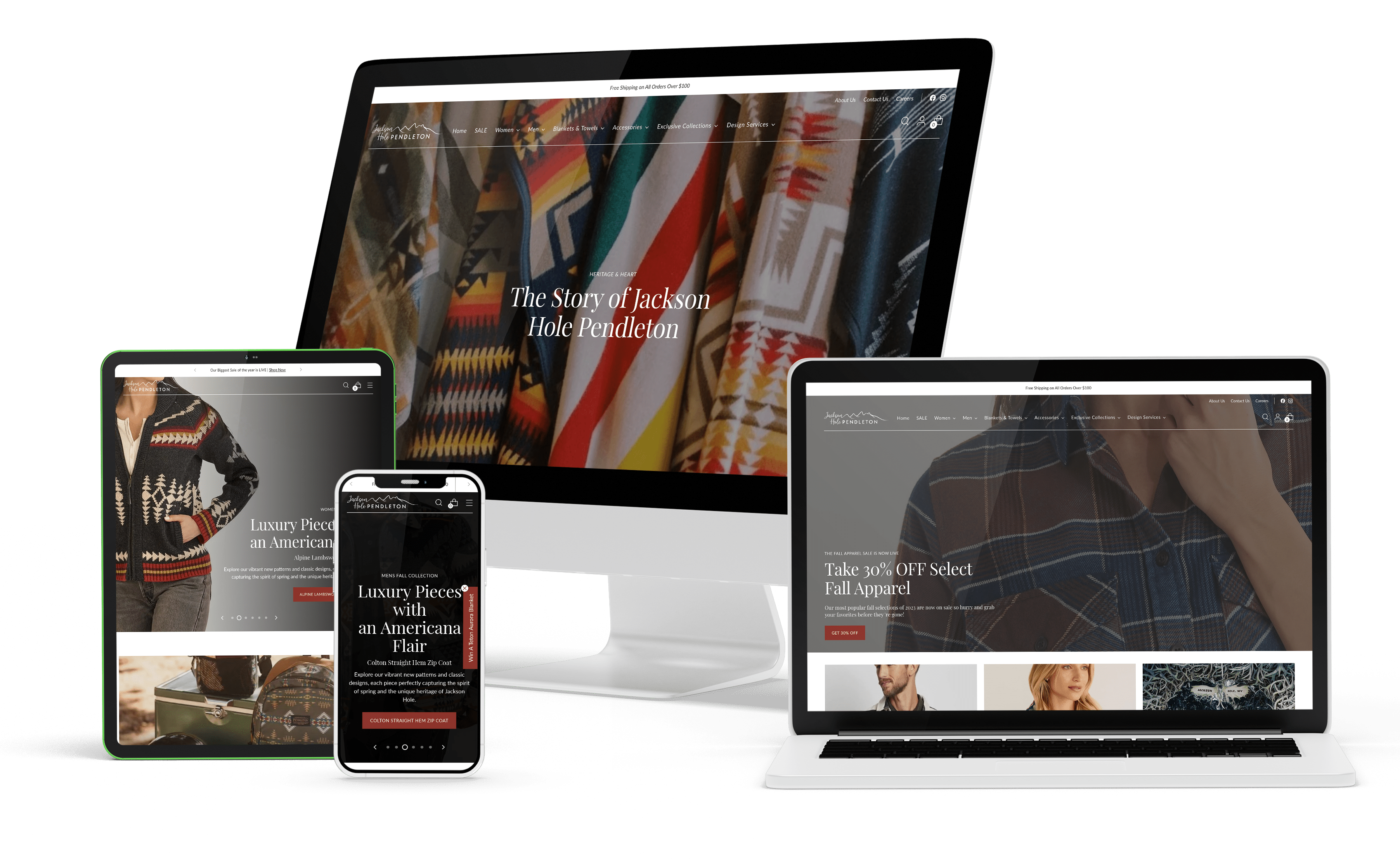 Welcome to our NEW website! – Jackson Hole Pendleton